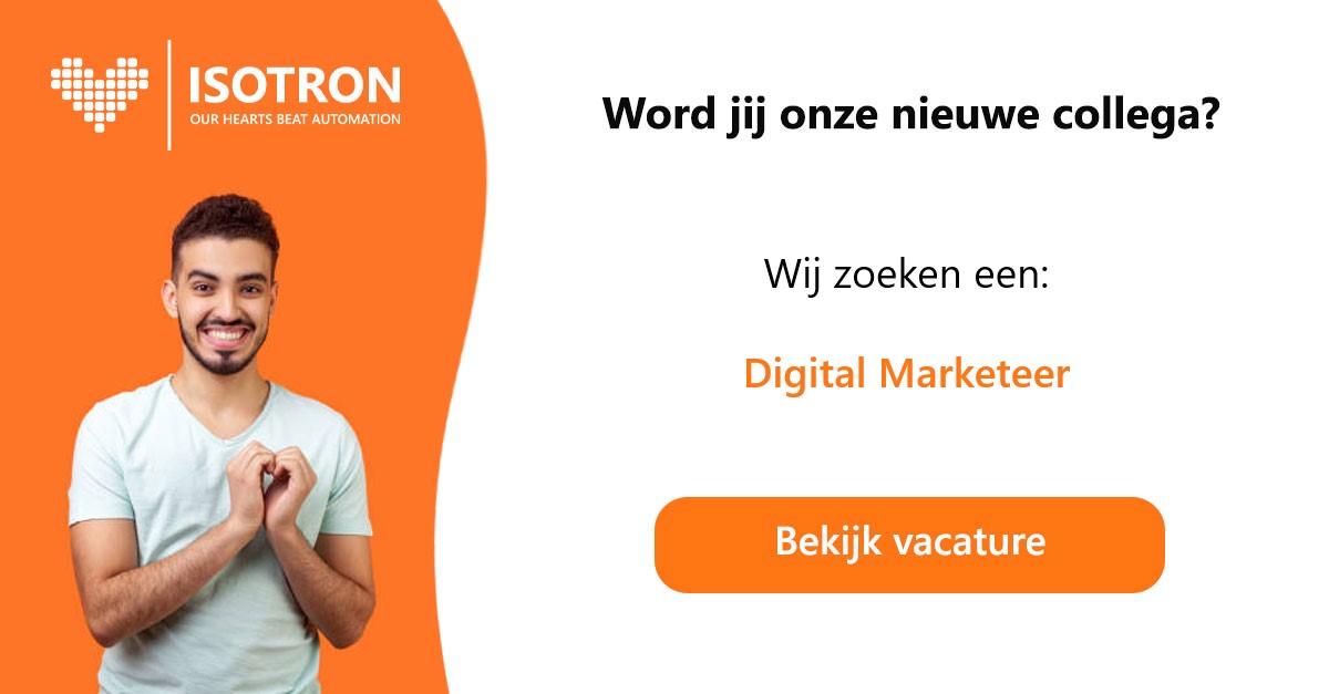 Vacature | Digital Marketeer | Isotron